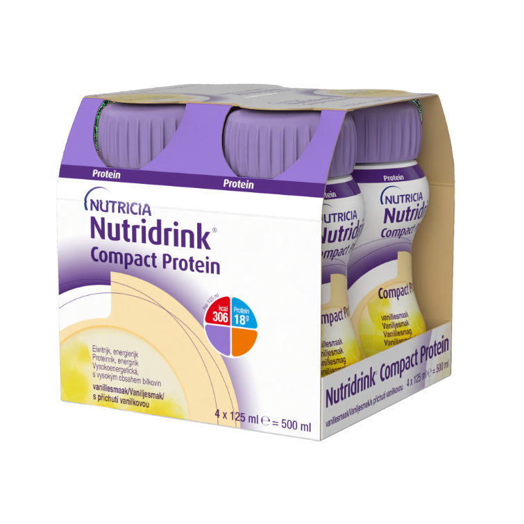 Nutridrink Compact Protein s př.vanilka 4x125ml | EUC Lékárna