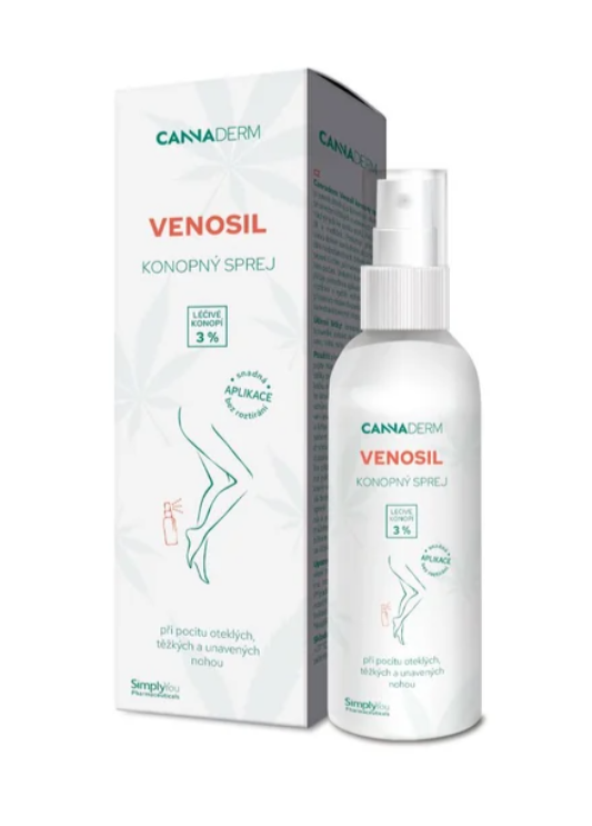Cannaderm Venosil konopný sprej 150ml | EUC Lékárna