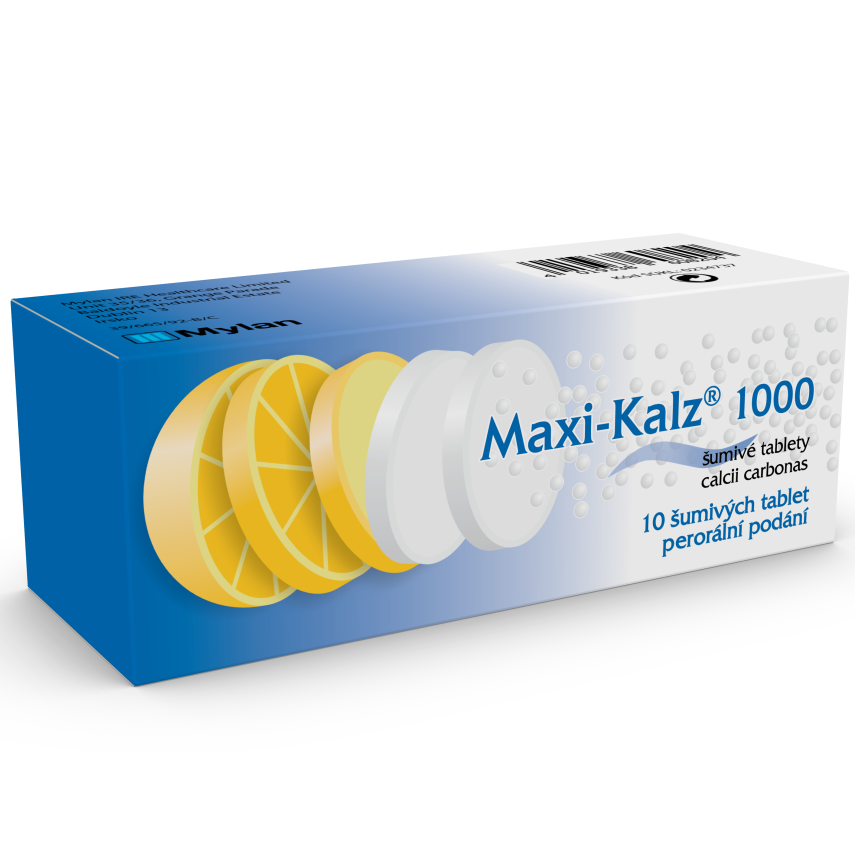 Maxi-Kalz 1000mg tbl.eff.10 | EUC Lékárna
