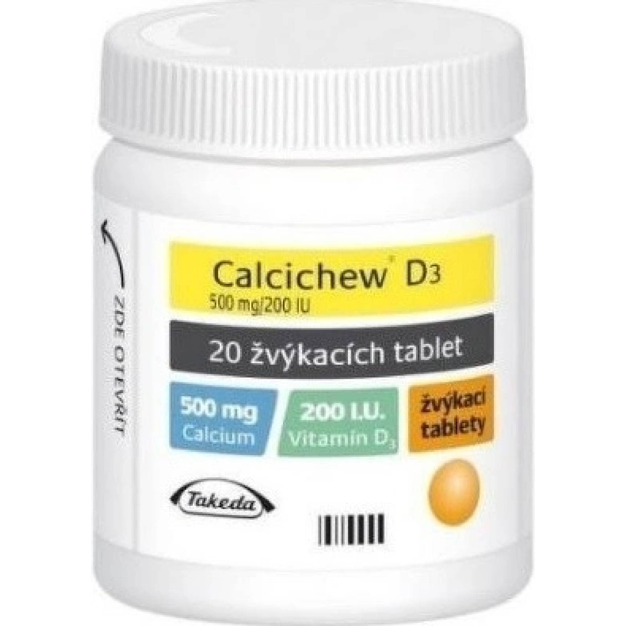 Calcichew D3 500mg/200IU tbl.mnd.20 | EUC Lékárna
