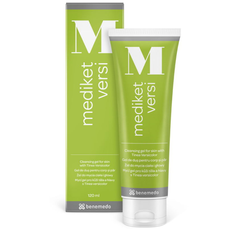 Mediket Versi mycí gel Pityriasis versicolor 120ml | EUC Lékárna