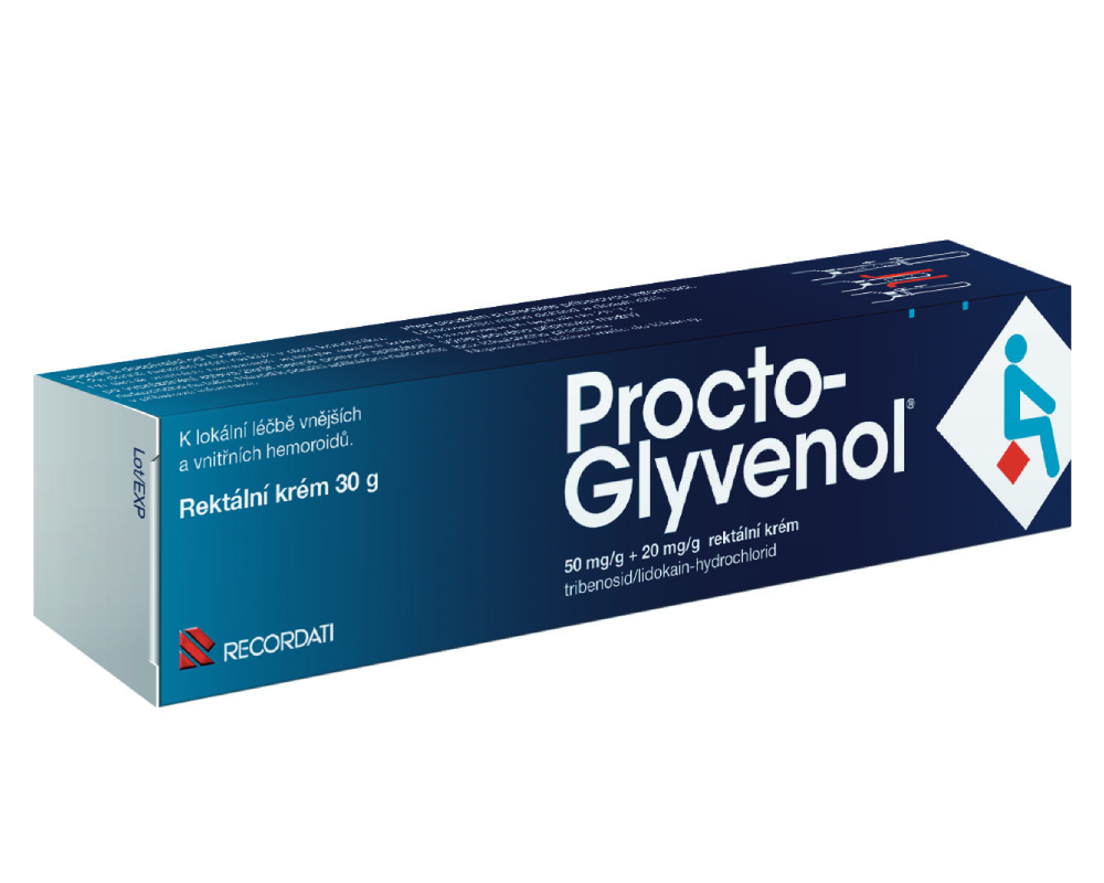 Procto-glyvenol 50mg/g+20mg/g rct.crm.1x30g | EUC Lékárna