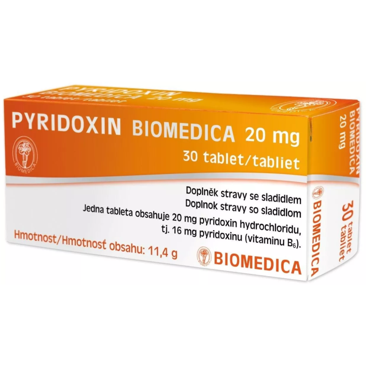 Pyridoxin 20mg tbl.30 | EUC Lékárna