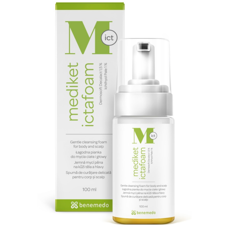 Mediket Ictafoam mycí pěna seborea 100ml | EUC Lékárna