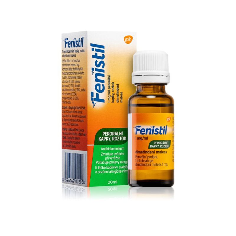 Fenistil 1mg/ml por.gtt.sol.1x20ml | EUC Lékárna