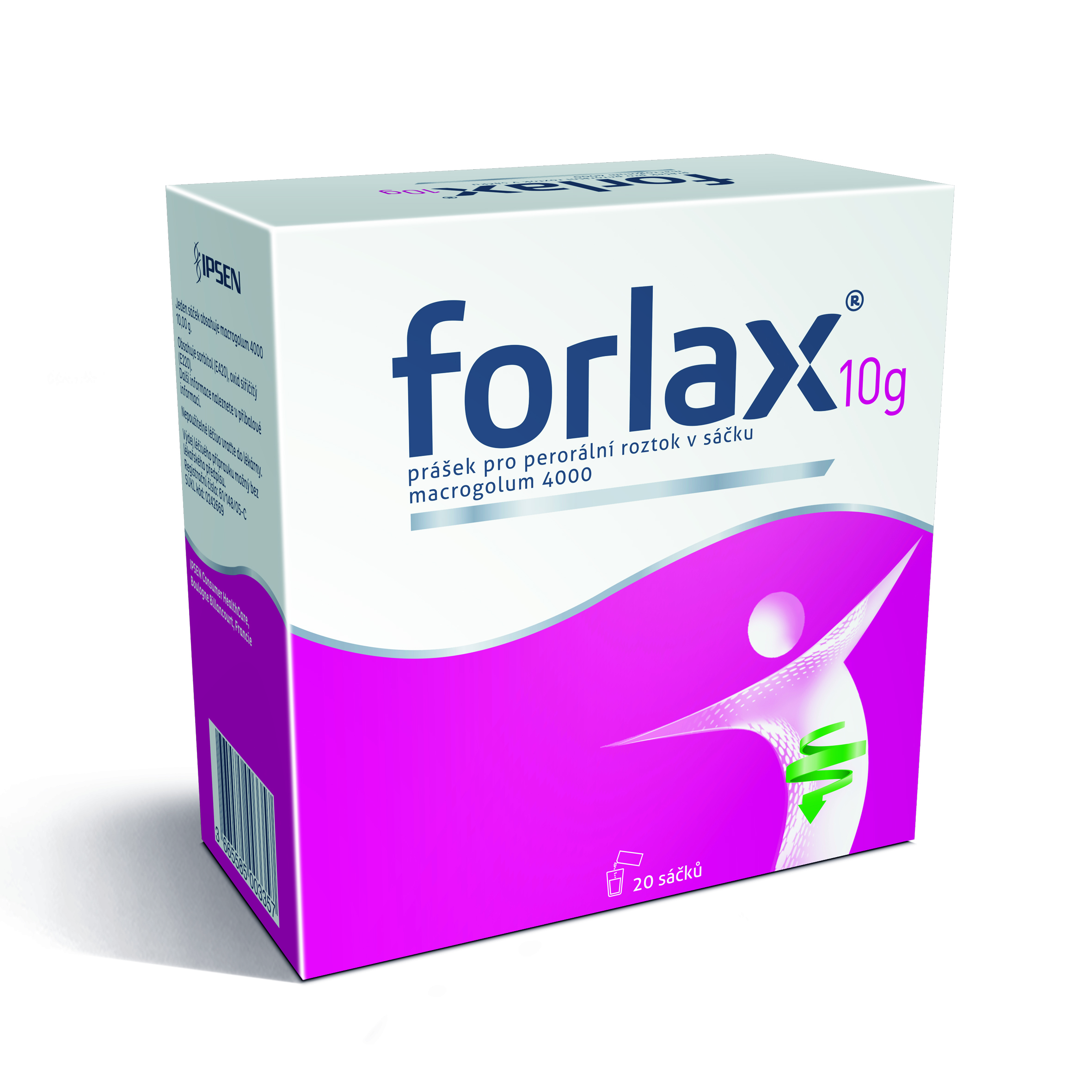 Forlax 10g por.plv.sol.scc.20 | EUC Lékárna