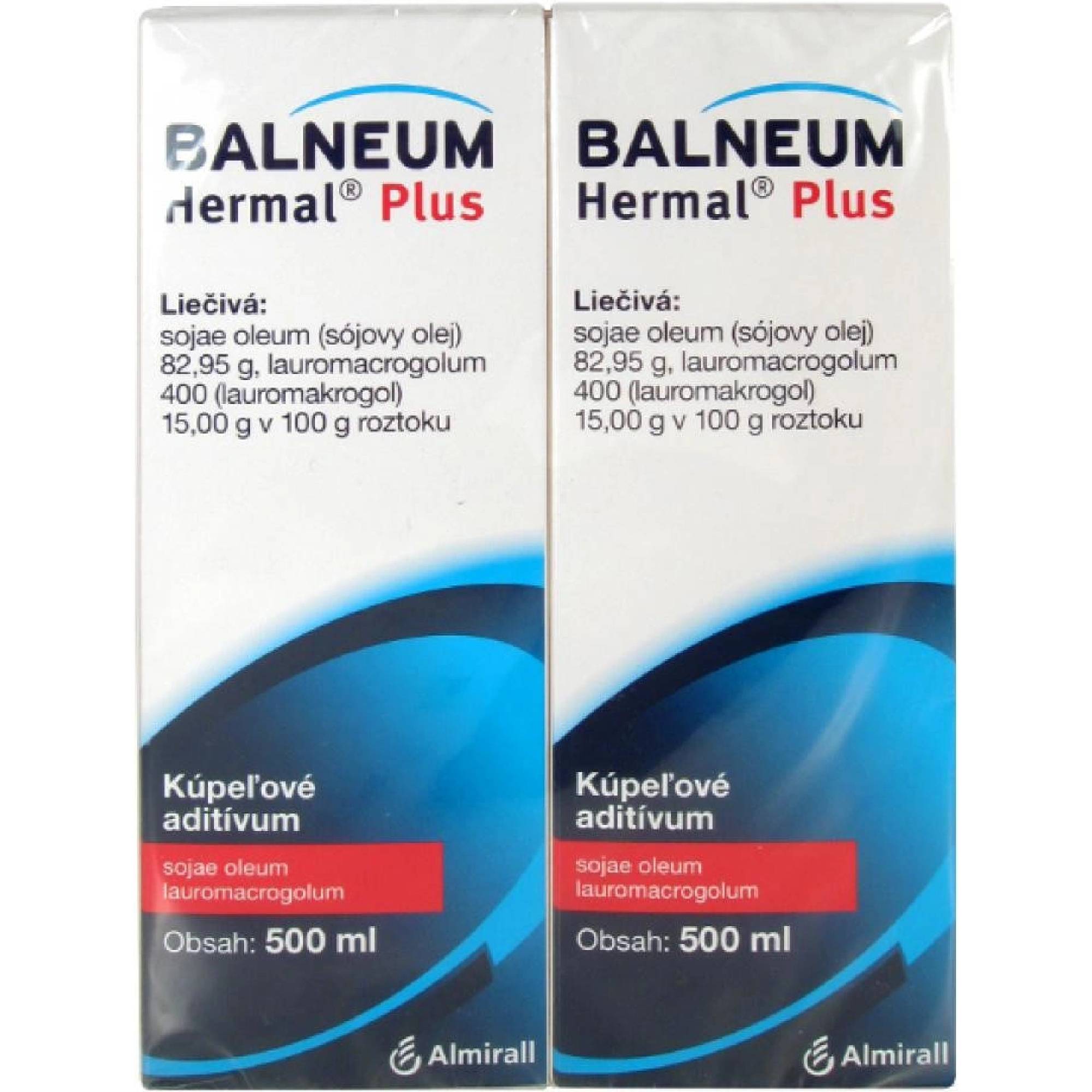 Balneum Hermal Plus 829.5mg/g+150mg/g bal.2x500ml | EUC Lékárna