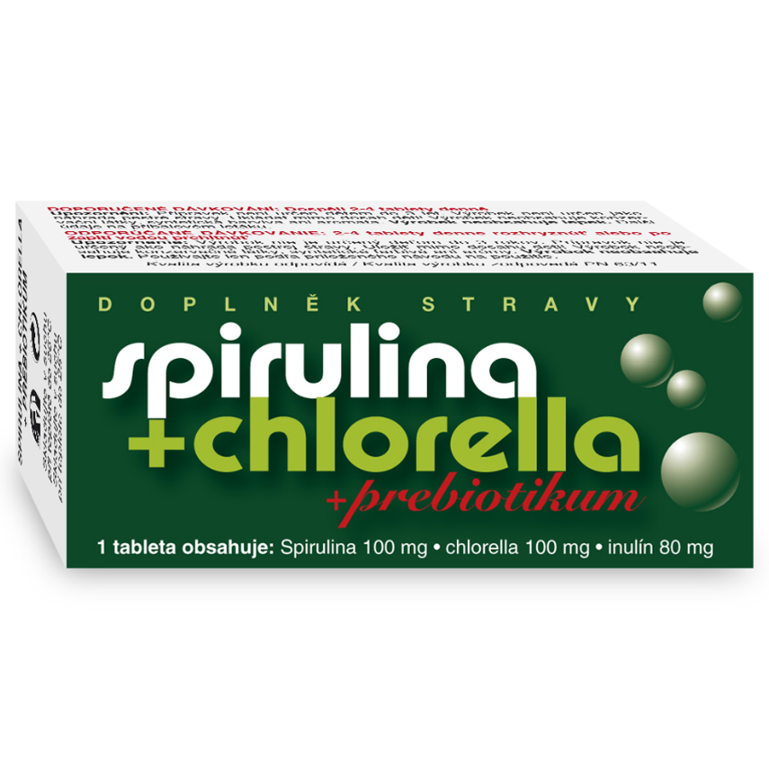 NATURVITA Spirulina+Chlorella+Prebiotikum tbl.90 | EUC Lékárna