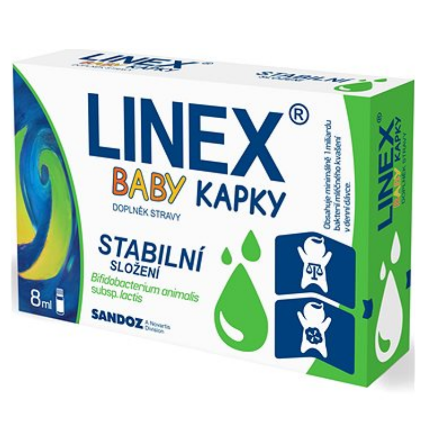 Linex Baby kapky stabilní složení 8ml | EUC Lékárna