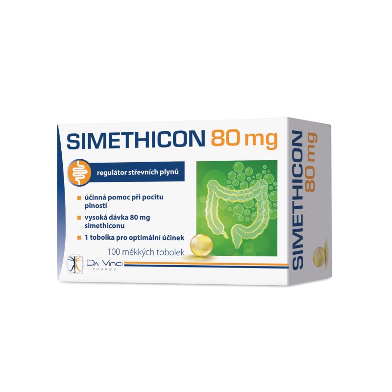 Simethicon 80 mg Da Vinci Pharma 100 tobolek | EUC Lékárna