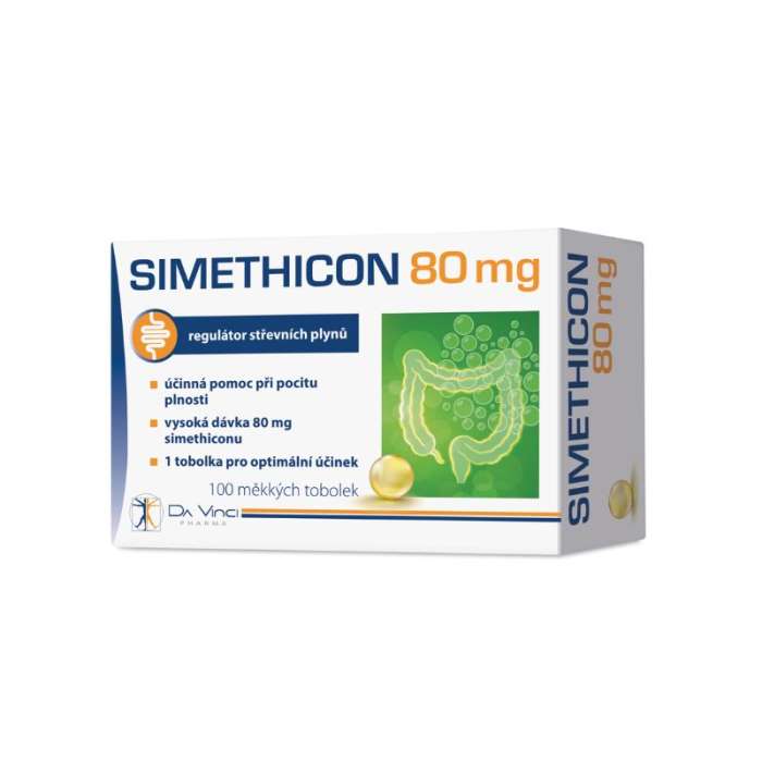 Simethicon 80 mg Da Vinci Pharma 100 tobolek | EUC Lékárna