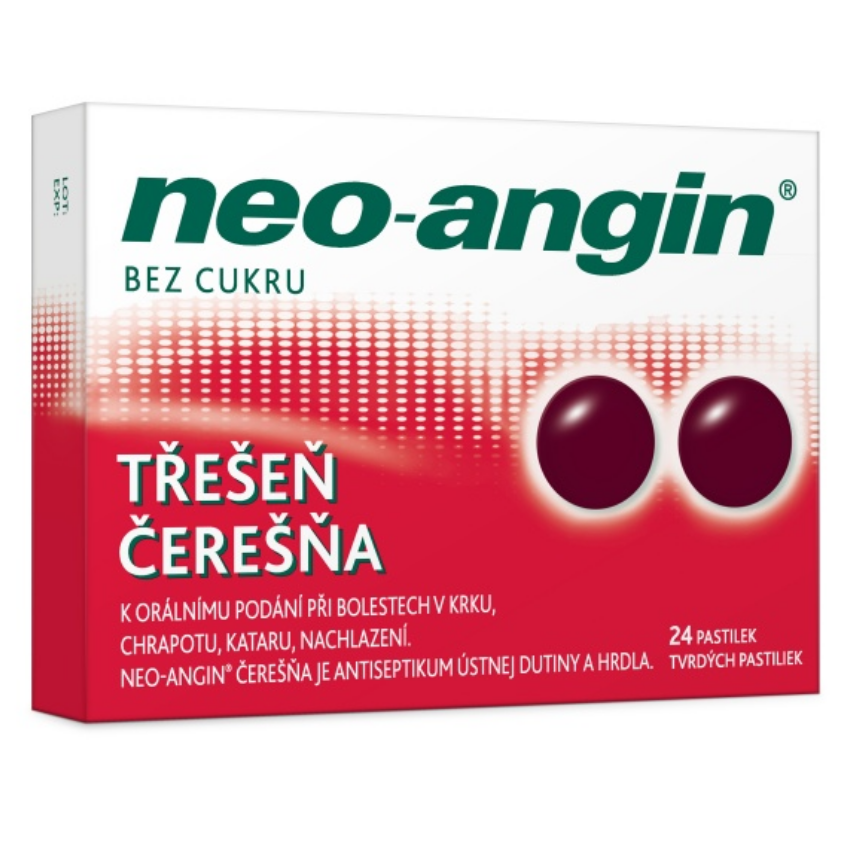 Neo-angin třešeň 1.2mg/0.6mg/5.9mg pas.24 | EUC Lékárna