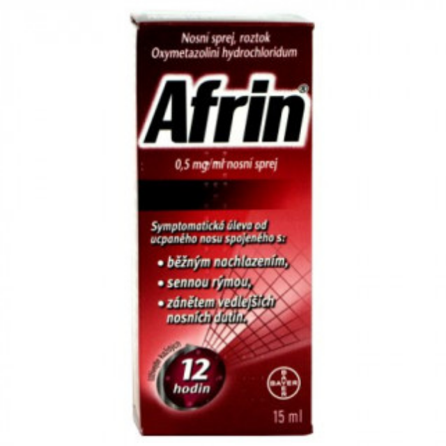 Afrin 0.5mg/ml nas.spr.sol.1x15ml/7.5mg | EUC Lékárna