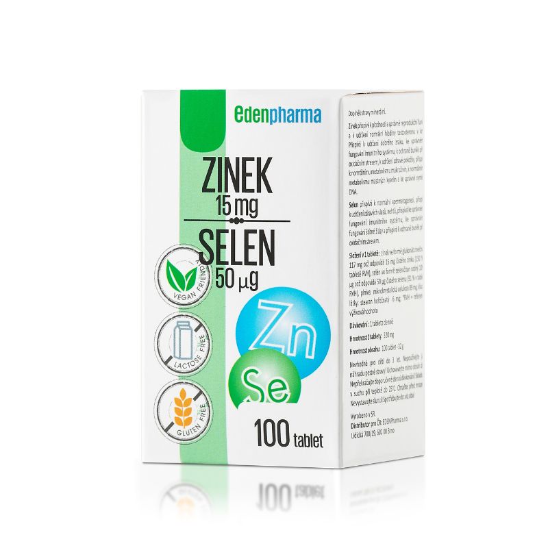 Edenpharma Zinek Selen tbl.100 | EUC Lékárna