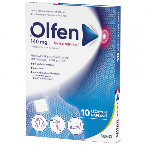 Olfen 140mg léčivé náplasti drm.emp.med.10x140mg | EUC Lékárna
