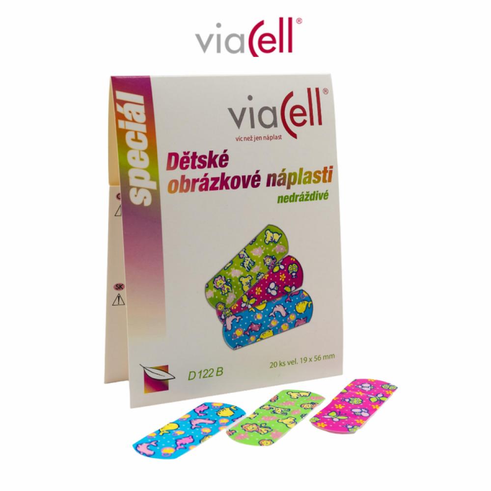 Viacell D122B dětské obrázko.náplasti 19x56mm 20ks | EUC Lékárna