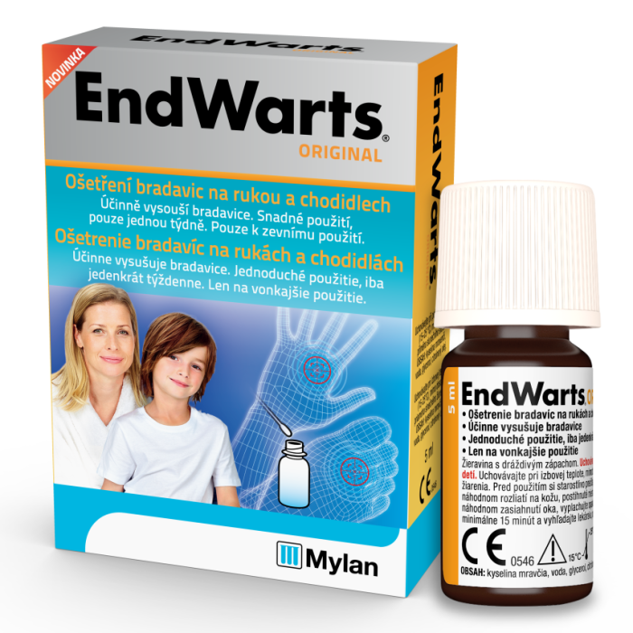 EndWarts ORIGINAL roztok k odstranění bradavic 5ml | EUC Lékárna