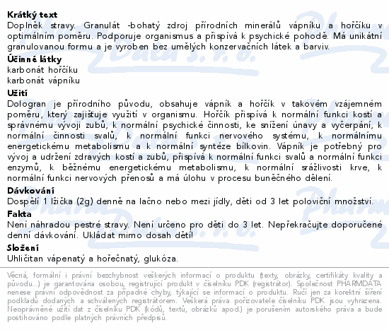 Dologran Natural 90g | EUC Lékárna