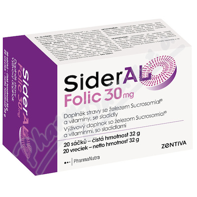 Sideral Folic 30mg 20 sáčků | EUC Lékárna